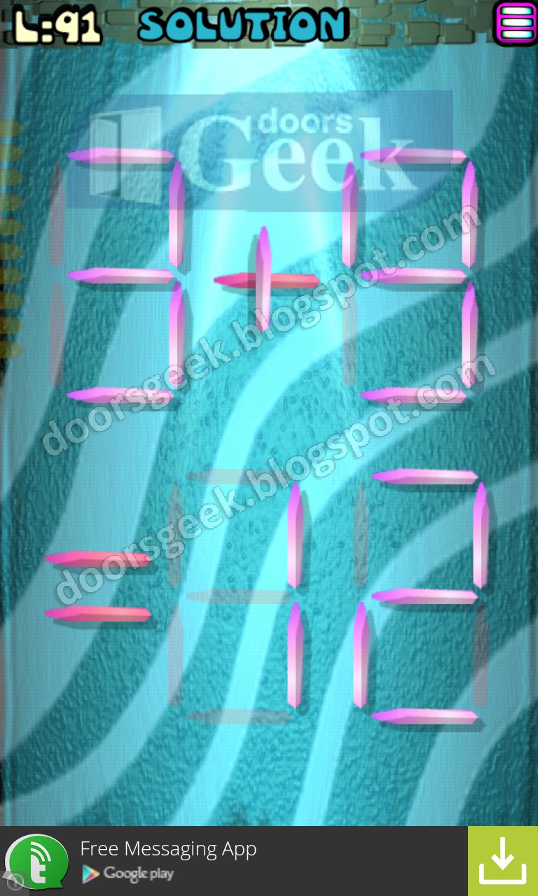 Matches Puzzle [Episode 4] Level 91 Solution ~ Doors Geek